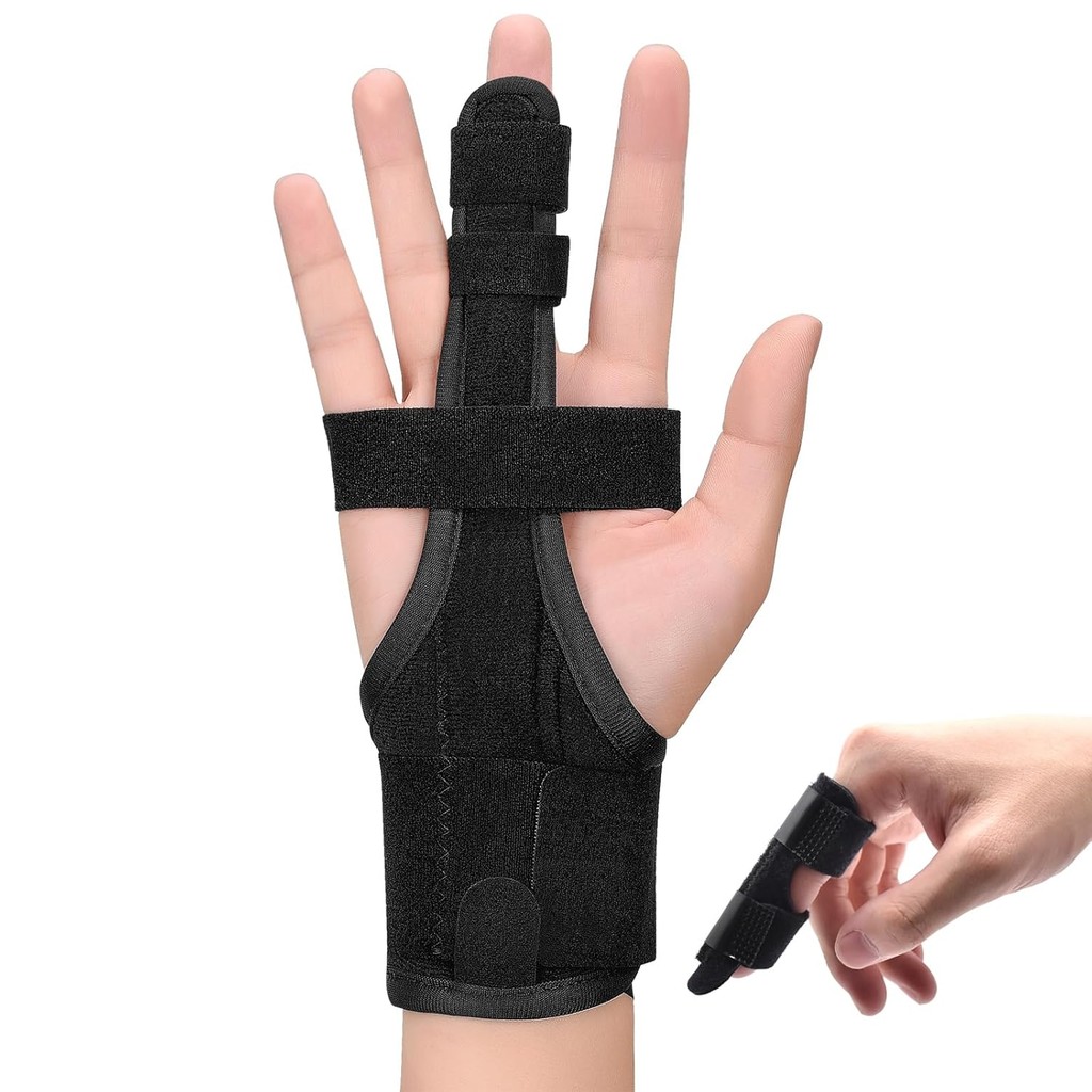 Full Trigger Finger Splint - Hand and Wrist Brace Support for Sprains ...