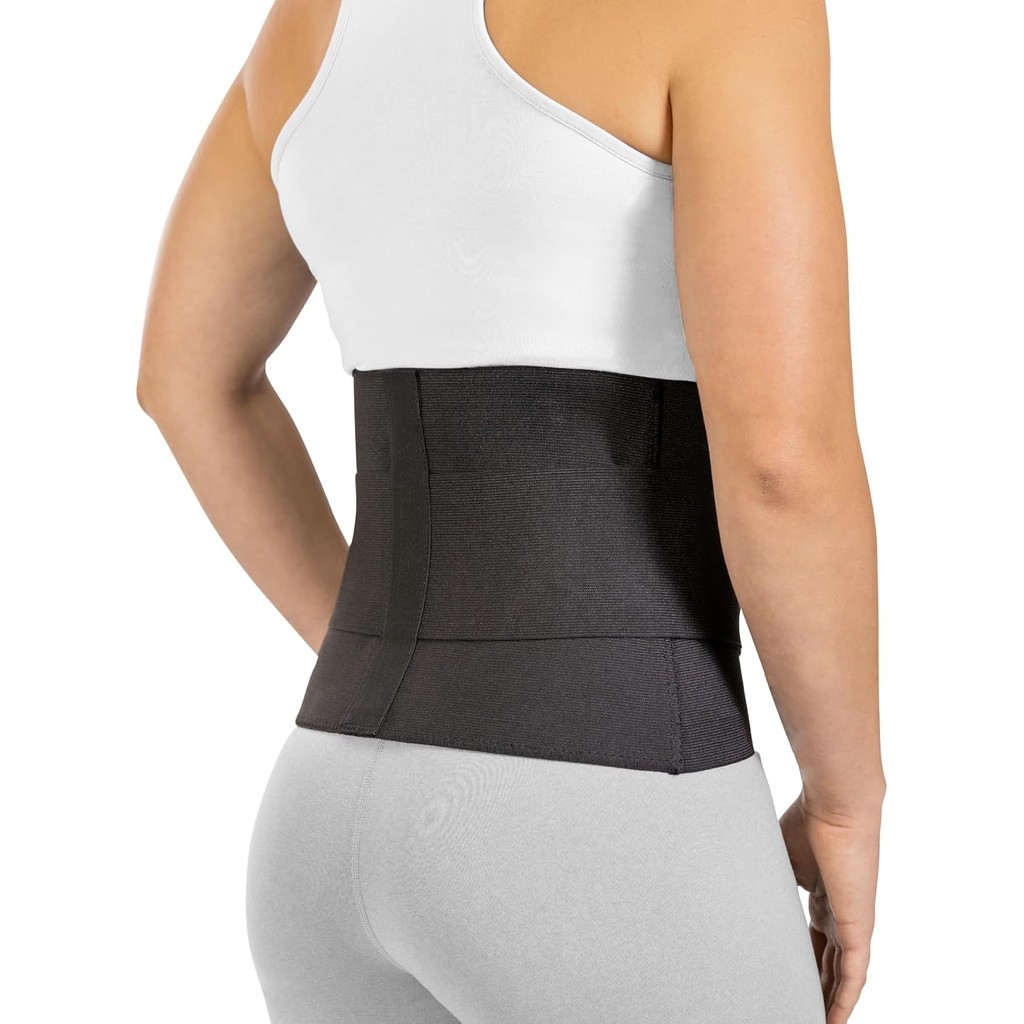BraceAbility Elastic Low Back Brace - Compression Lower Back Support ...