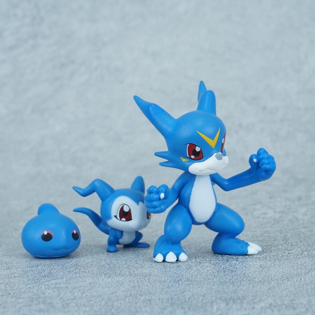 Digimon Adventure 02 V-mon Chicomon/Chibimon/V-mon Evolution Figure Set ...