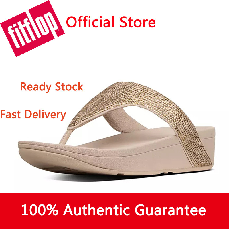 New Arrival-Original 2025 Fitflops Women's Sandals Shiny Crystal Toe ...