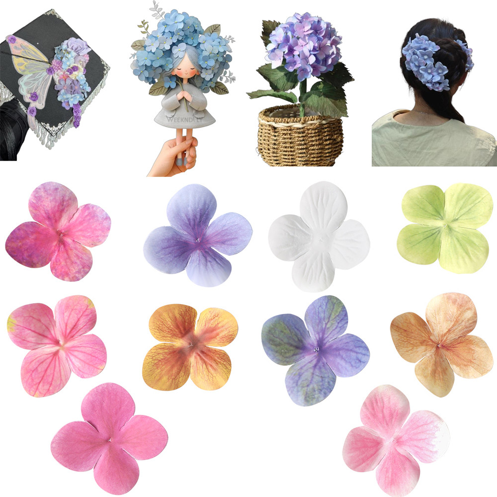 10/30/50Pcs Artificial Hydrangea Flowers Petal 4.5CM Fake Petal for ...