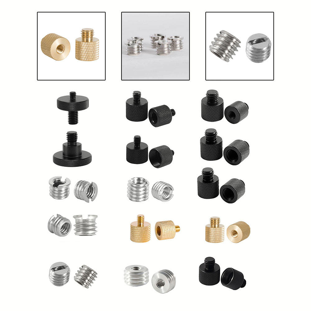 1/4 3/8 to 5/8 Female Male Threaded Screw Mount Adapter for Tripod ...