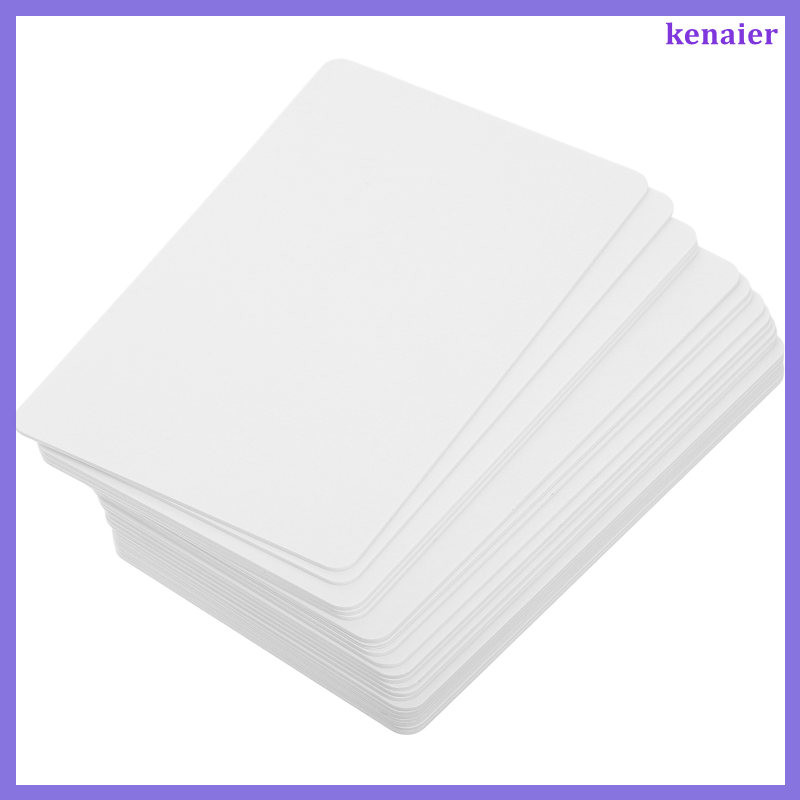 20 Pcs Print White Card Printable Cards Blank Sublimation Id Badge ...
