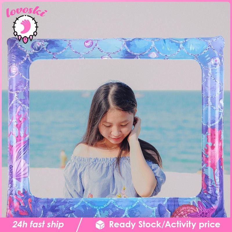 [Lovoski] Inflatable Photo Frame Party Decoration Mermaid Themed Large ...