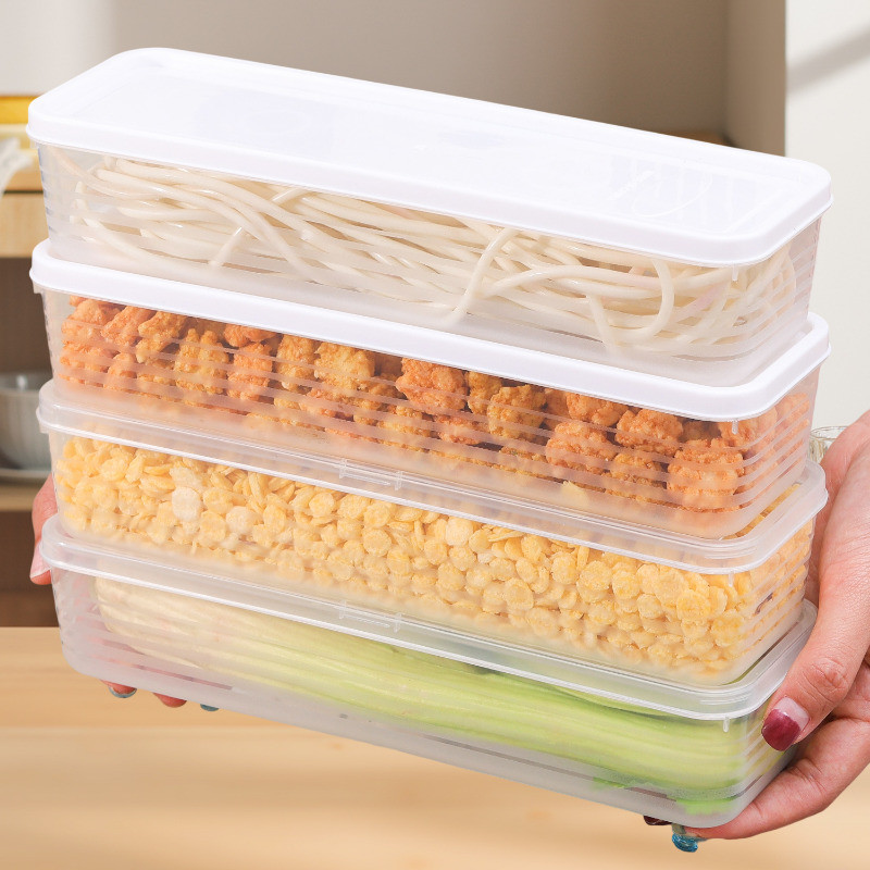 1/3/5Pcs PP Rectangular Frozen Food Storage Box - Refrigerator Fresh ...