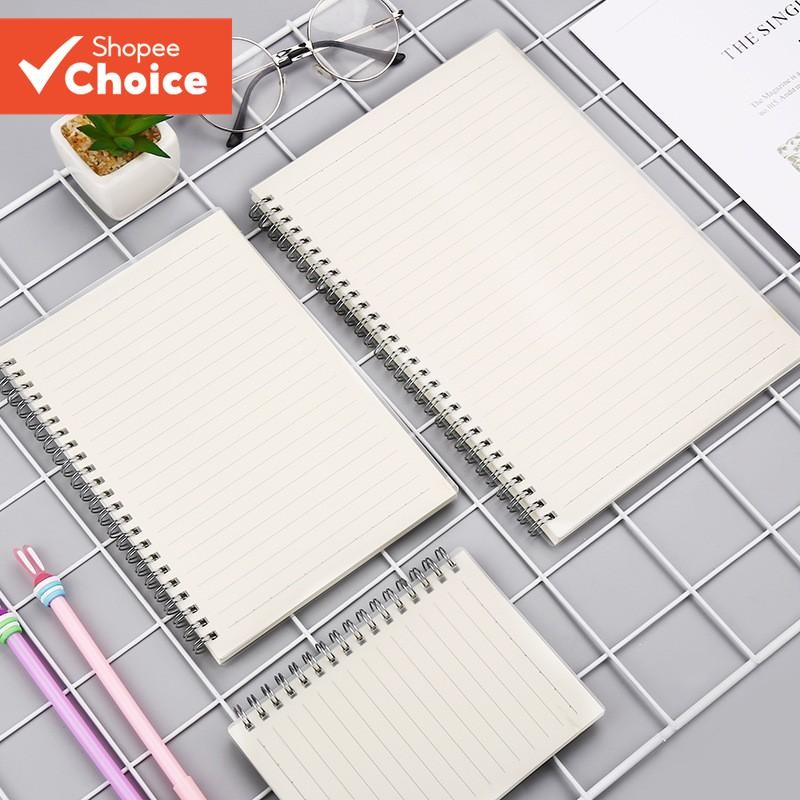 A5/B5 Thick Flipped Notebook – Horizontal Grid or Blank Pages, Mini ...