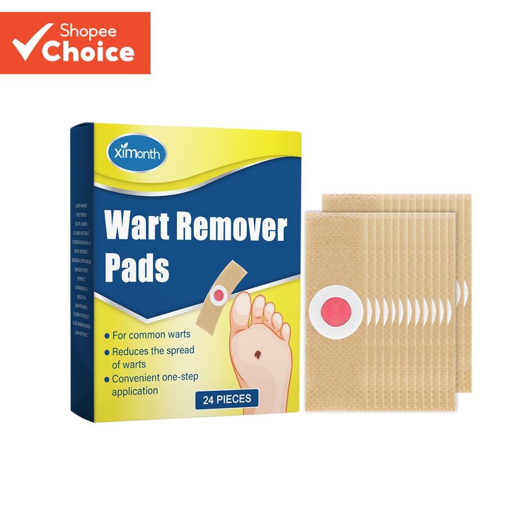 Plantar Wart Remover Pads, 24pcs Highly Potent Wart Removal Treatment ...