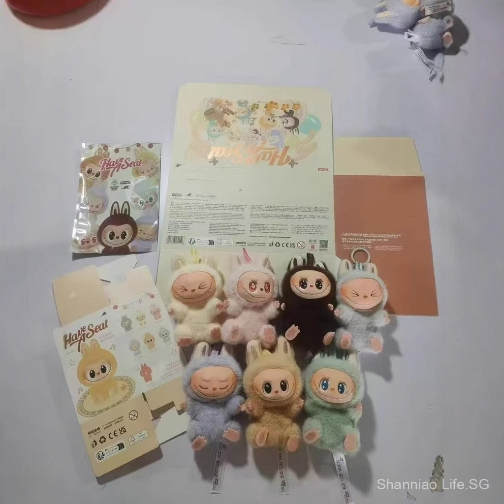 Second Generation Blind Box Sitting Posture Model labubu Doll Pop Mart ...