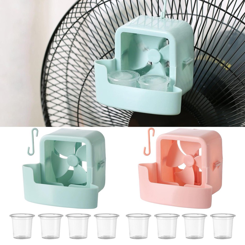 Fan Mister Attachment Floor Fan Cooler Portable Hangable Ice Box ...