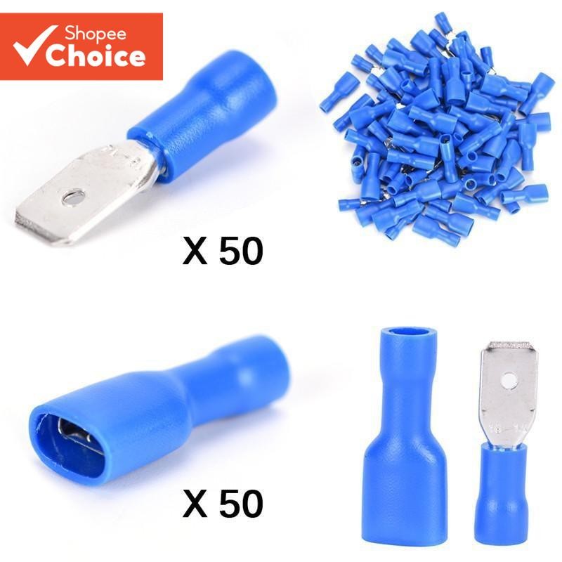 Electrical Wire Connector Insulated Crimp Terminals Spade Cable ...