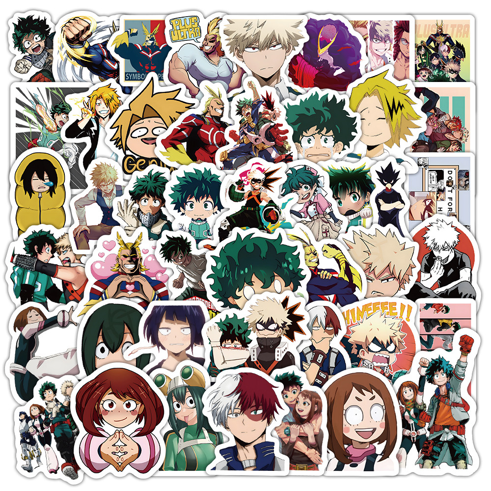 103Pcs My Hero Academia Sticker Pack - Deku, Bakugo & Todoroki Hero ...