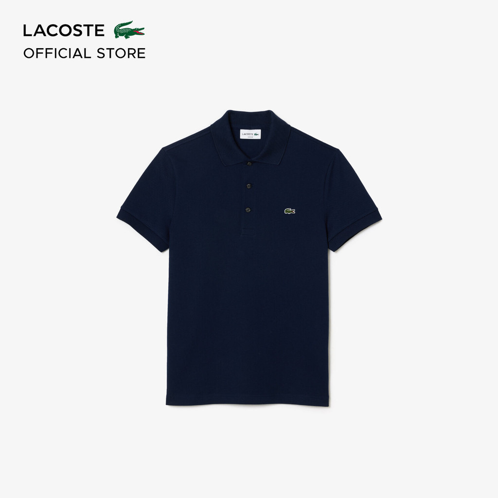 Lacoste Men's Slim Fit Stretch Piqué Polo Shirt - Lifestyle ( White ...