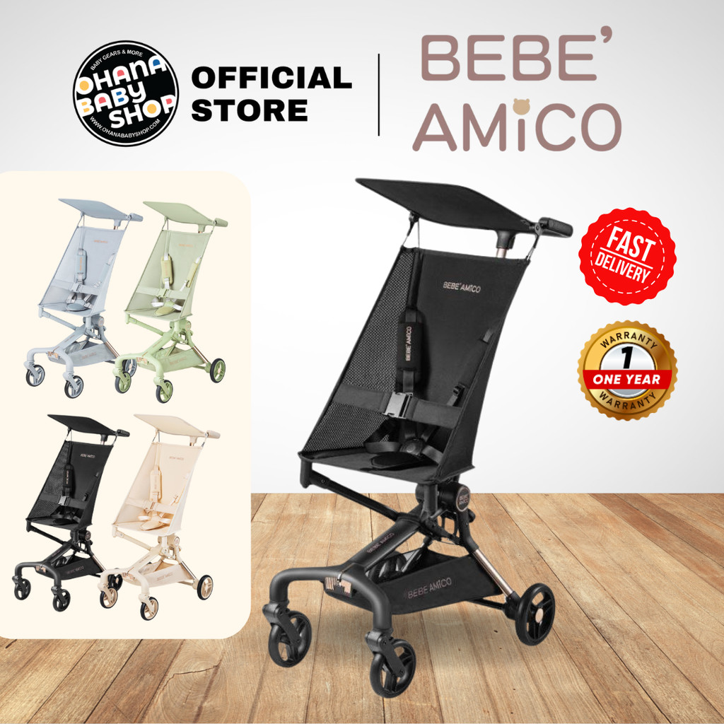 Bebe Amico Z1 Stroller | Easy Fold Travel Stroller | Smallest ...