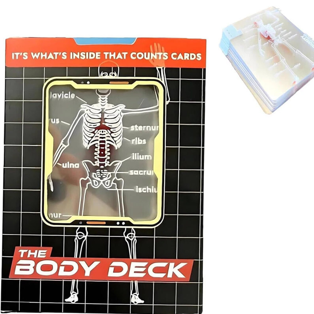 Human Anatomy Playing Cards The Body Deck Funny Transparent Human ...