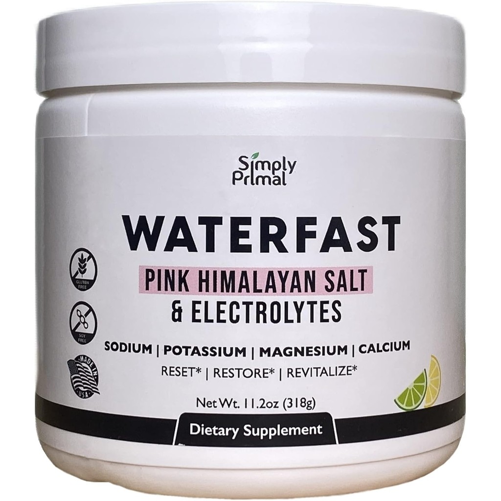 WATERFAST Keto Electrolyte Powder for Fasting and Hydration - Lemon ...