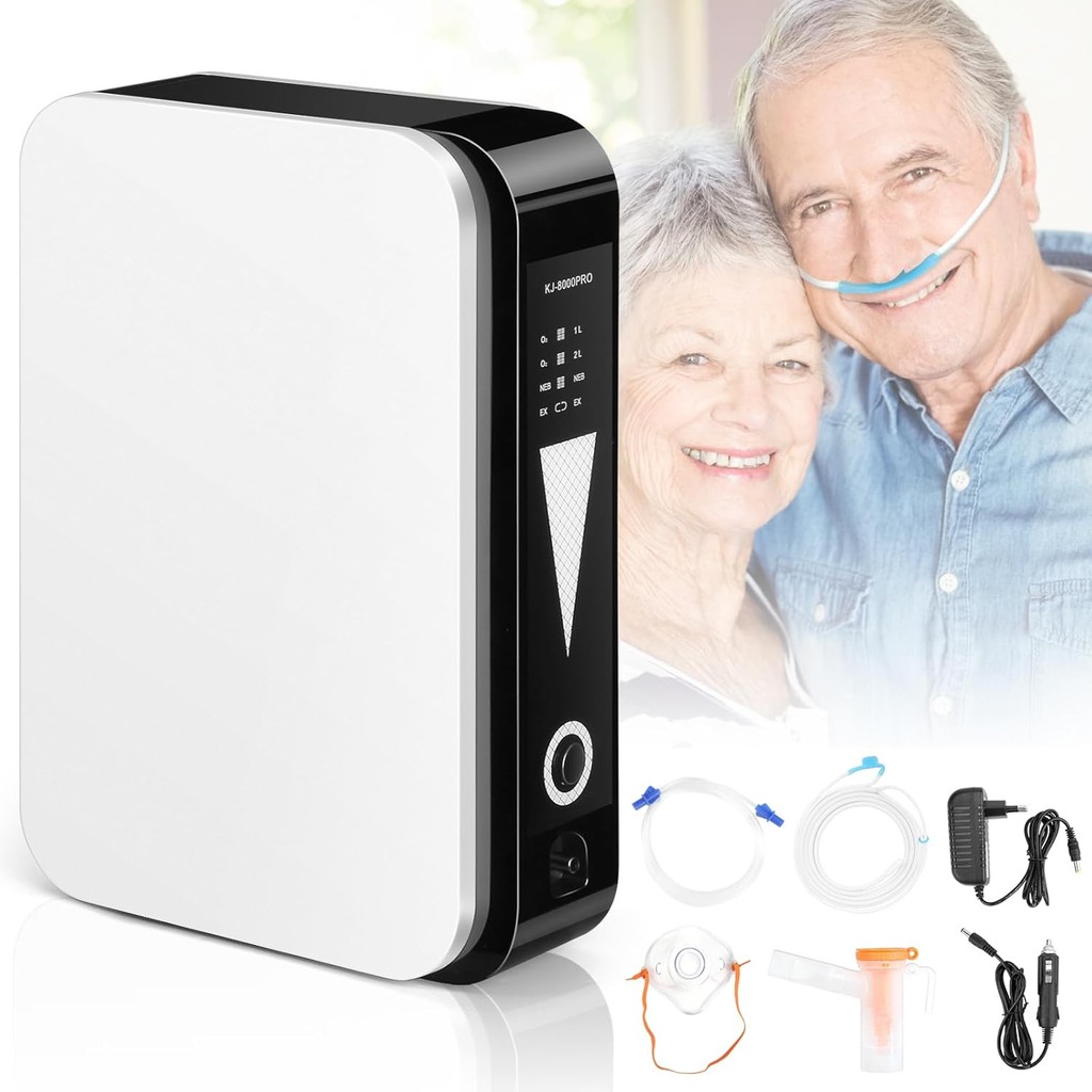 Portable Oxygen Generator forHome/Trave,Adjustable 1-2 Liter Oxygen ...