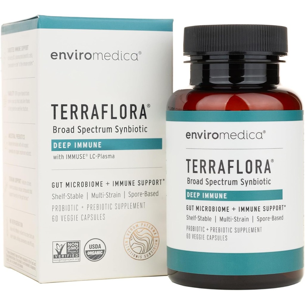 Terraflora Deep Immune Synbiotic- SBO Probiotic and Prebiotic, Immune ...