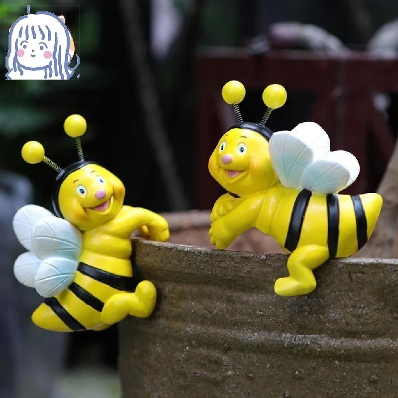 2025 Bee Planter Pot Hangers Cute Climbing Bumble Bee Pot and Vase ...