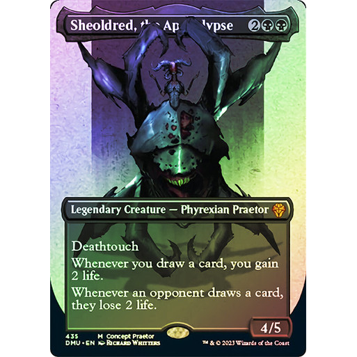 EDH PlayTest cards - Sheoldred, the Apocalypse (Black) | Shopee Singapore