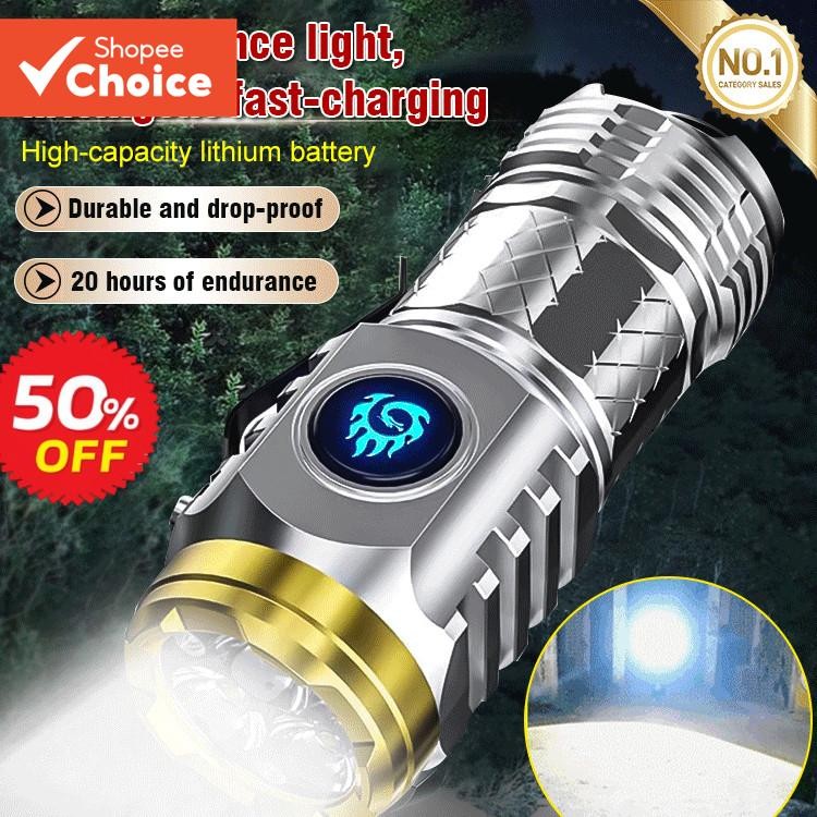 German three-eyed monster mini flash super power flashlight mini super ...