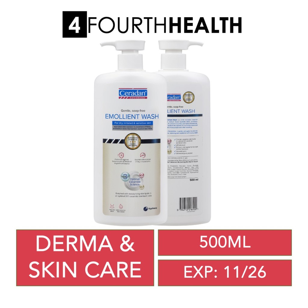 [EXP 11/26] Ceradan Advanced Emollient Wash 500ml Clinic Exclusive ...