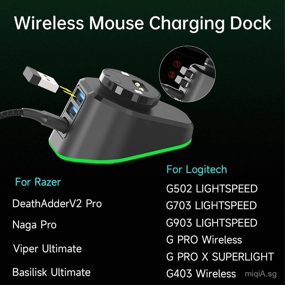 Gaming Mouse Wireless Charger For Logitech G502 X/G703/G903 Lightspeed ...