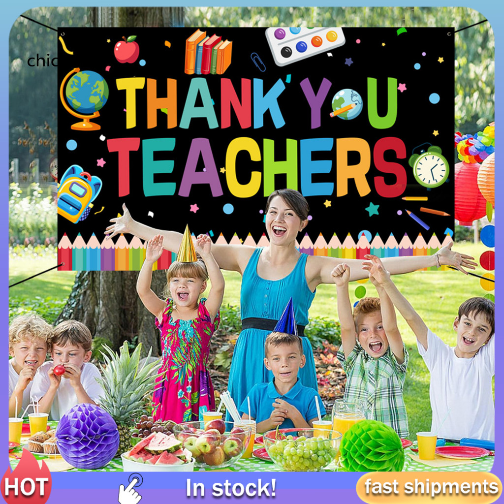 CC Weatherproof School Banner School Themed Party Decoration Teacher ...