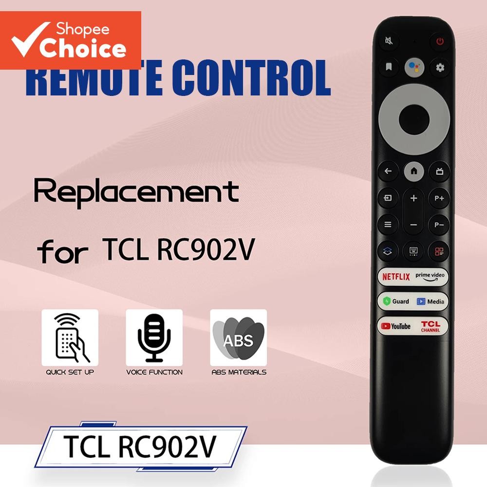 Replacement Remote Control RC902V FMR4 Infrared Learning For TCL 8K ...