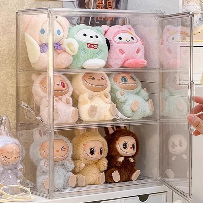 labubu Doll Display Box - Doll Figurine Storage Cabinet | Shopee Singapore