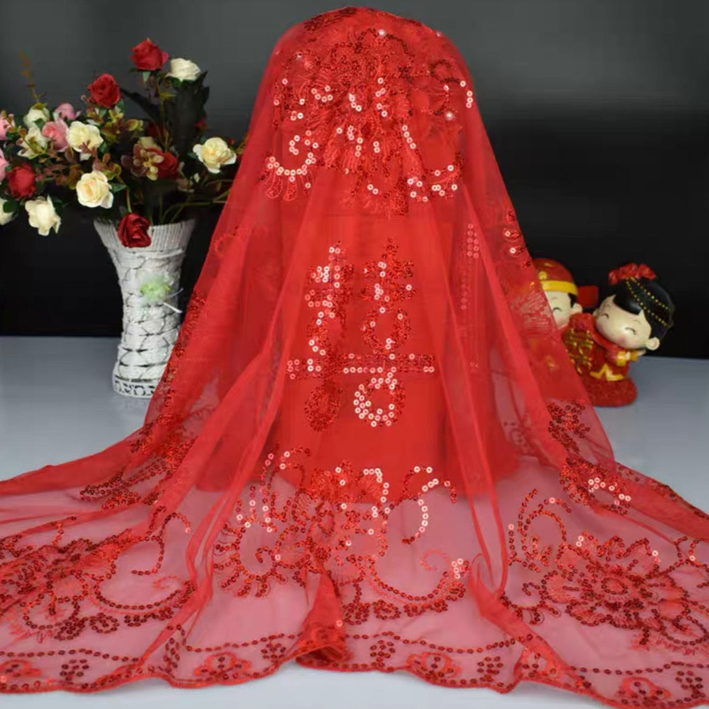 Bridal Red Gauze Wedding Chinese Style Xiuhe High-End Lace Translucent ...