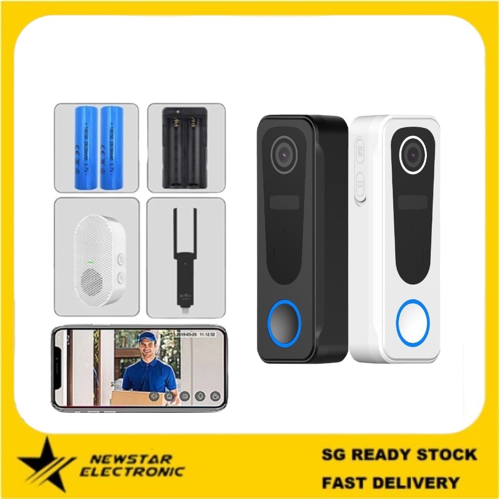 EKEN P7 / V5/ T8 HD 1080P WiFi Video Doorbell Camera Visual Intercom ...