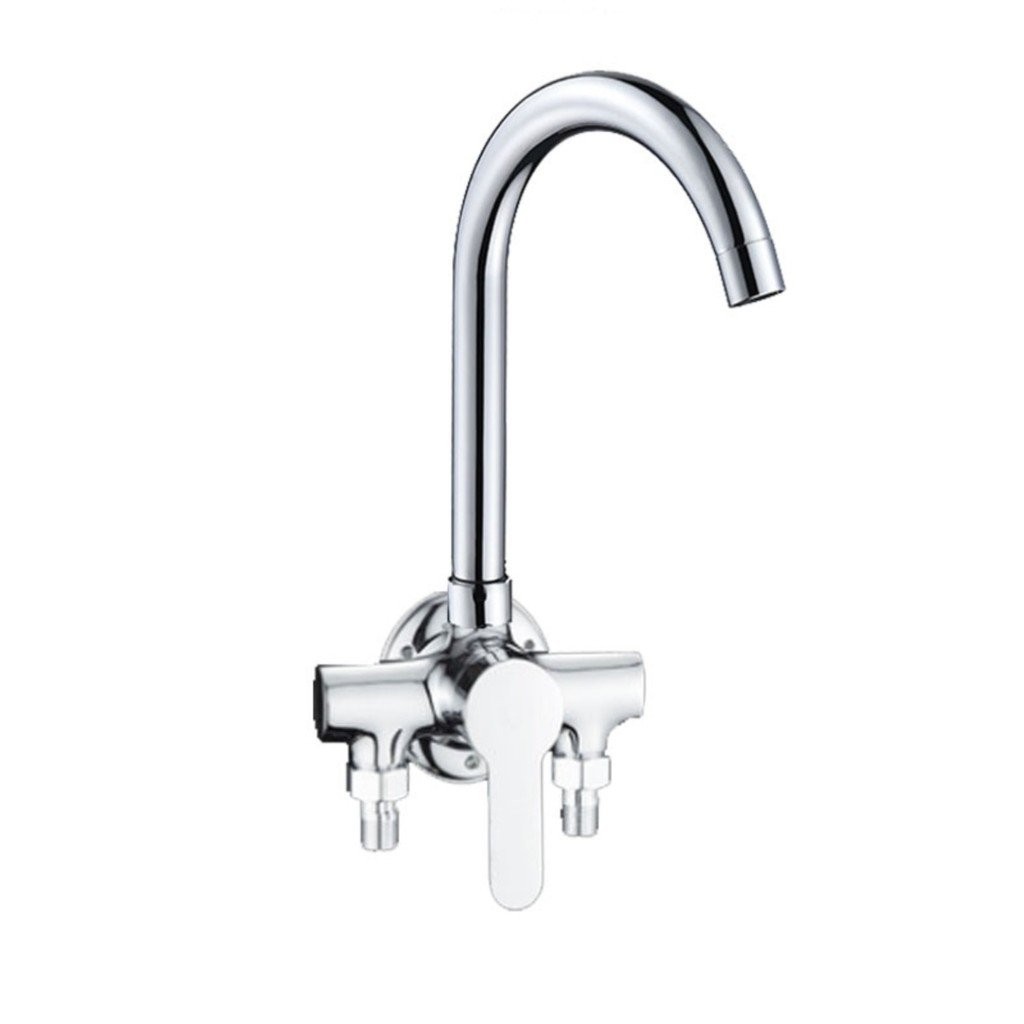 Faucet Mixer Valve W7Kitchen Hot and Cold Water Laundry Sink All Copper ...