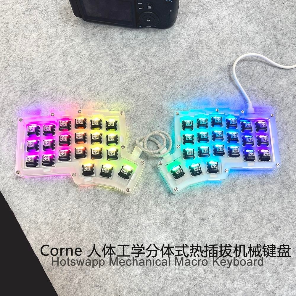 Split Mechanical Keyboard Kit Hot Plug42Ergonomic Key Gaming Gasket ...