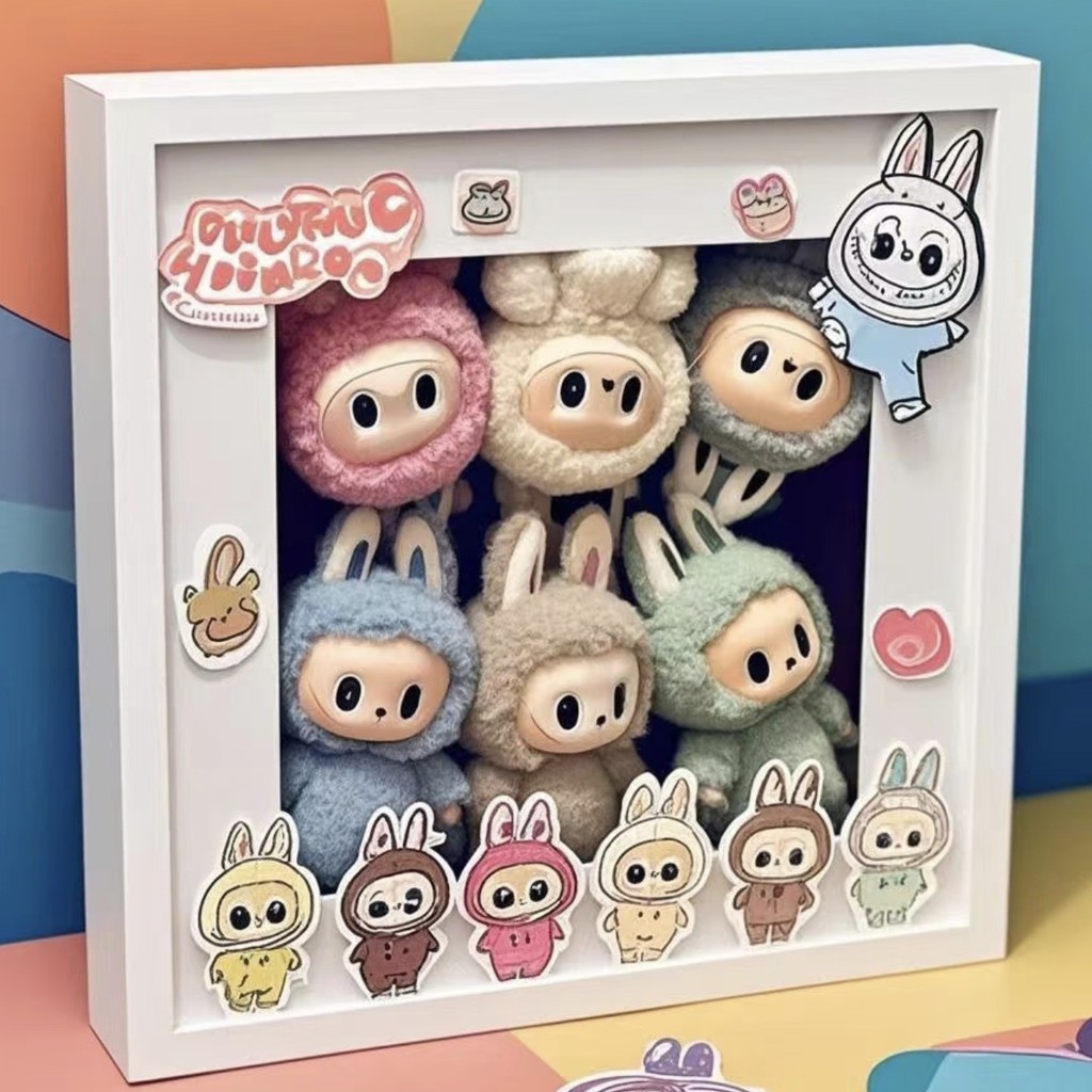 🌟SG Hot Sale🌟labubu Labubu Blind Box diy Photo Frame Heartbeat Macaron ...