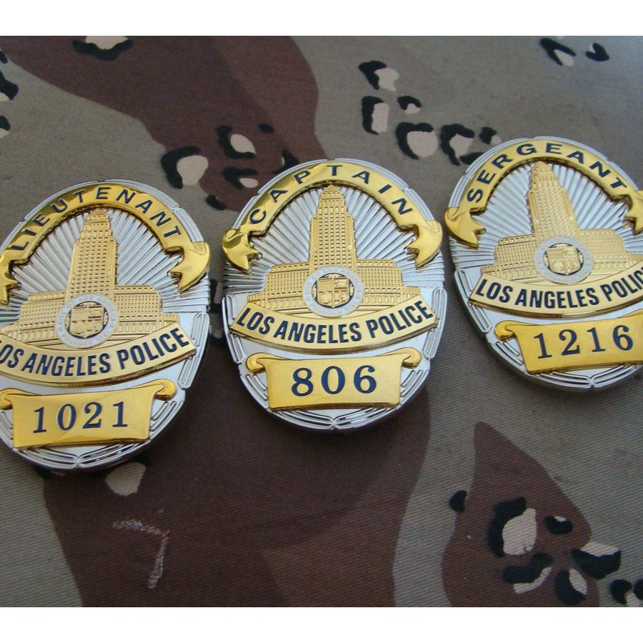 United States Los Angeles Los Angeles/LAPD Metal Badge Pure Copper ...
