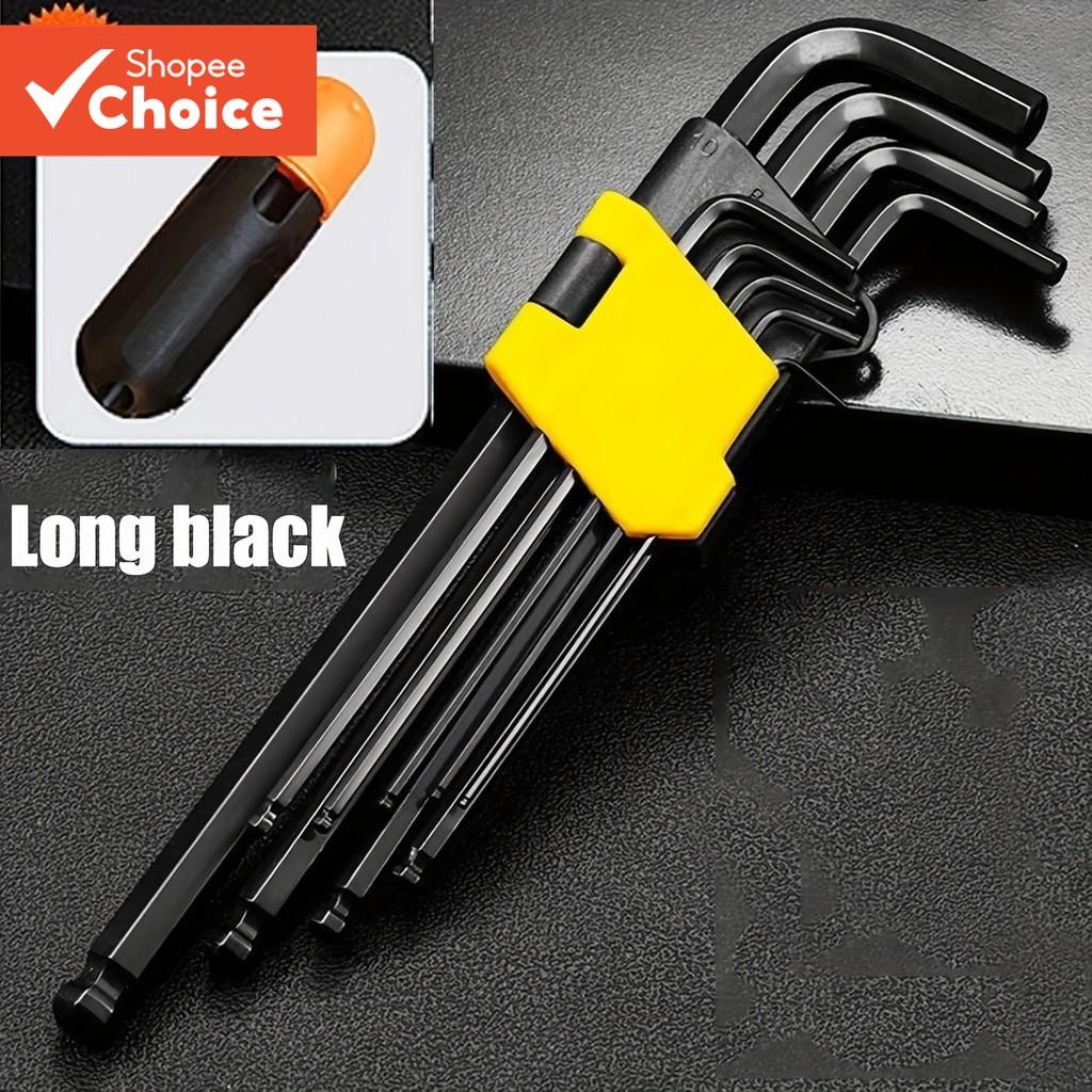 9-Piece,Hex Key Allen Wrench Set, Ball End Hex Key Set, Metric L-Wrench ...