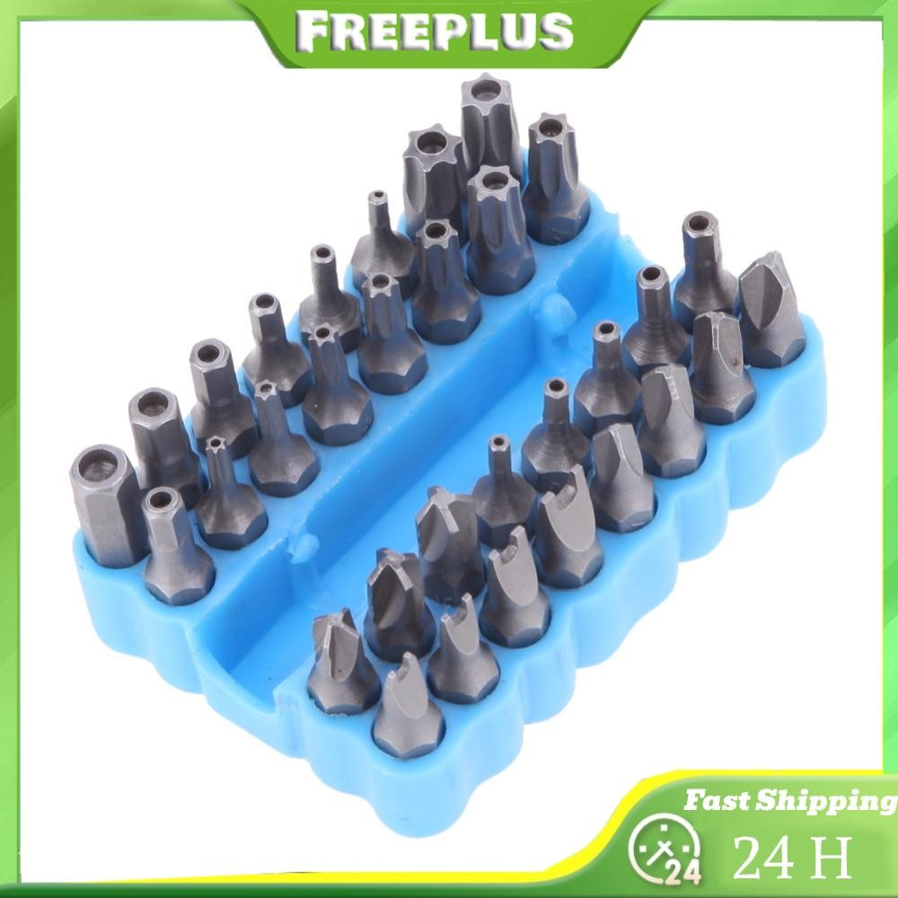 Security Tamper Proof Bit Set 33pc Torq Torx Hex Star Spanner Tri Wing ...