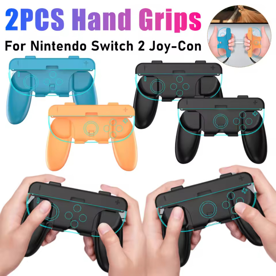2 PCS Hand Grips for Nintendo for Switch 2 Joy-Con ABS Gamepad Grip ...