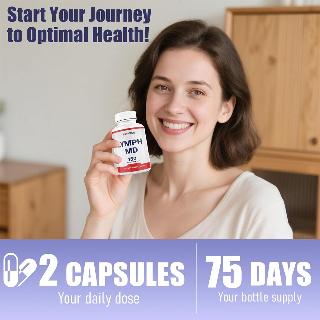 Lymph MD Comfort Capsules - Fast-Acting Dandelion & Bromelain Blend ...