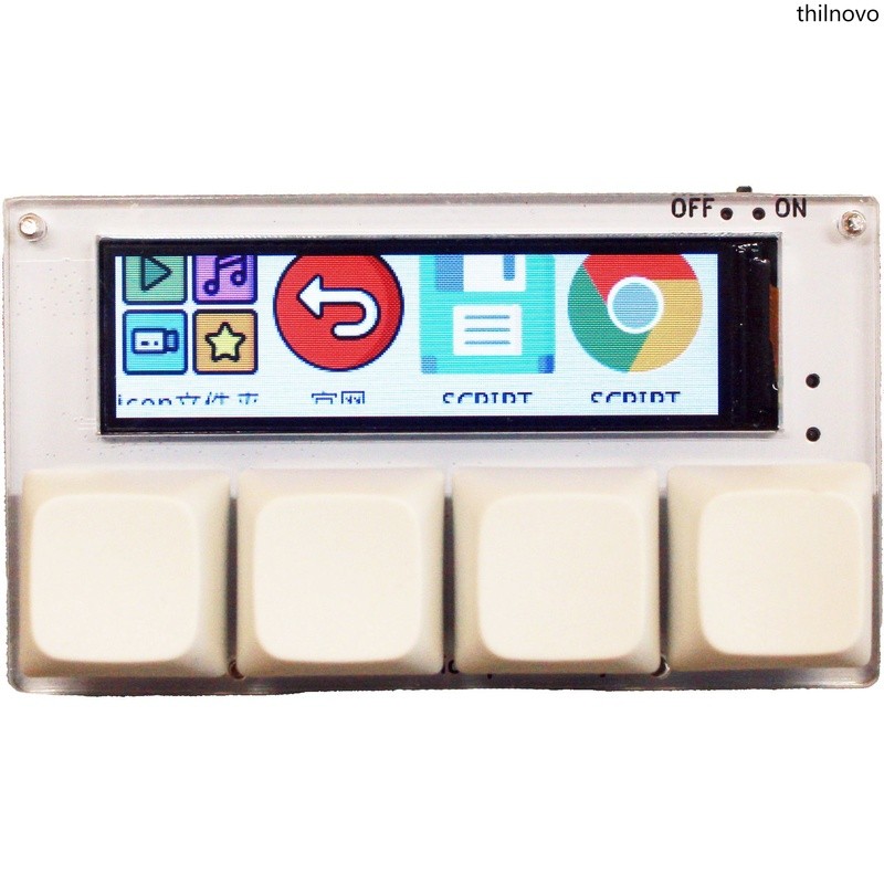 Wireless Shortcut Keyboard streamdeck Console USB Secondary Screen Monitoring Computer Status ...