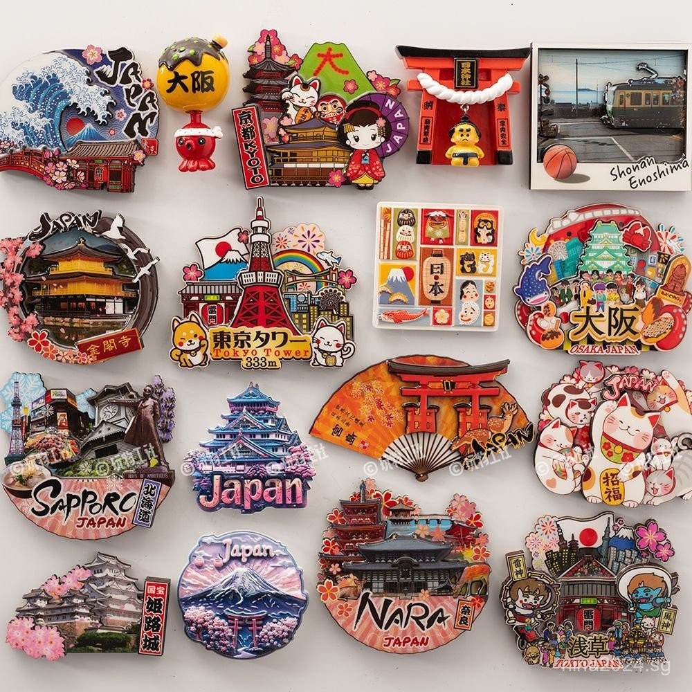 Japanese Refrigerator Magnet Travel Souvenir Tokyo Osaka Takoyaki Mount ...