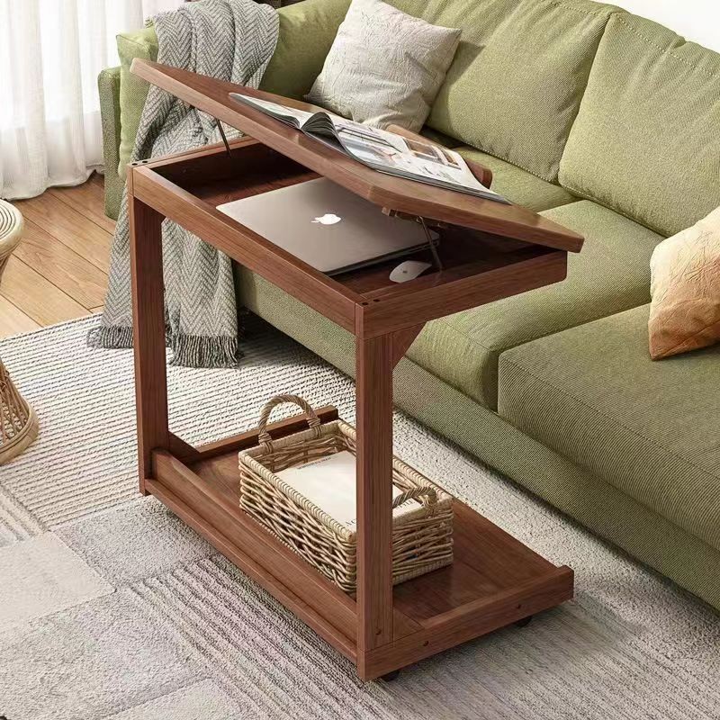 {1-3 delivery} Bedside Table Solid Wood Home Sofa Side Computer Desk ...