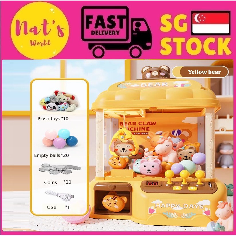 Claw machine, mini catcher soft toys game (claw machine) | Shopee Singapore