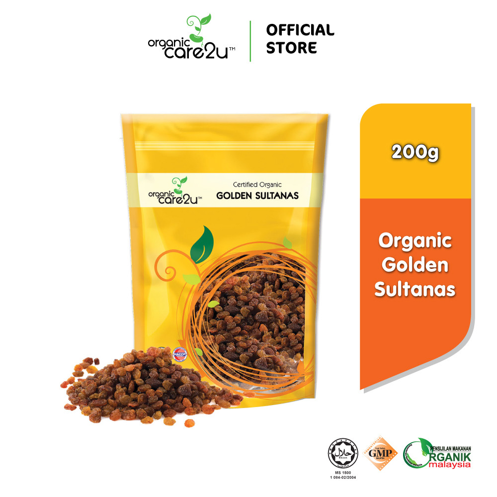 Organic Care2u Organic Sultana / Golden Raisin (200g) | Shopee Singapore