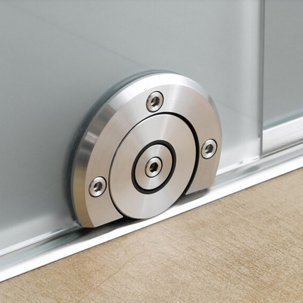 KIN MADE Stainless steel Floor Roller Glass Sliding Door Tra | Shopee ...