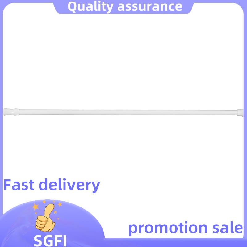 Spring Loaded Extendable Telescopic Net Voile Tension Curtain Rail Pole ...