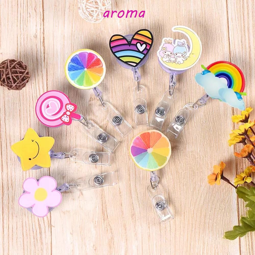 AROMA ID Card Clips Students Acrylic Office Supplies Name Tag Card ...