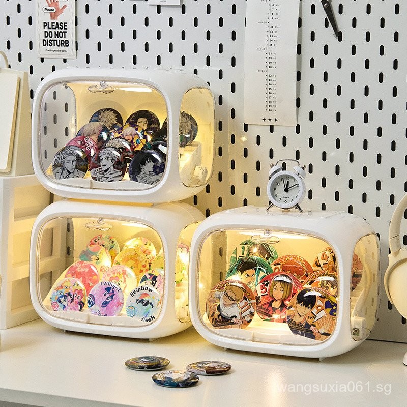 Desktop Badge Display Stand My Little Pony Badge Display Box with Light ...