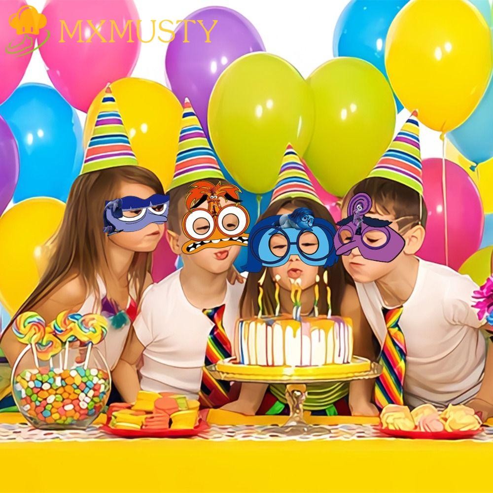 MXMUSTY Birthday Party Mask, Inside Out Kuromi Half Face Mask, Fun ...