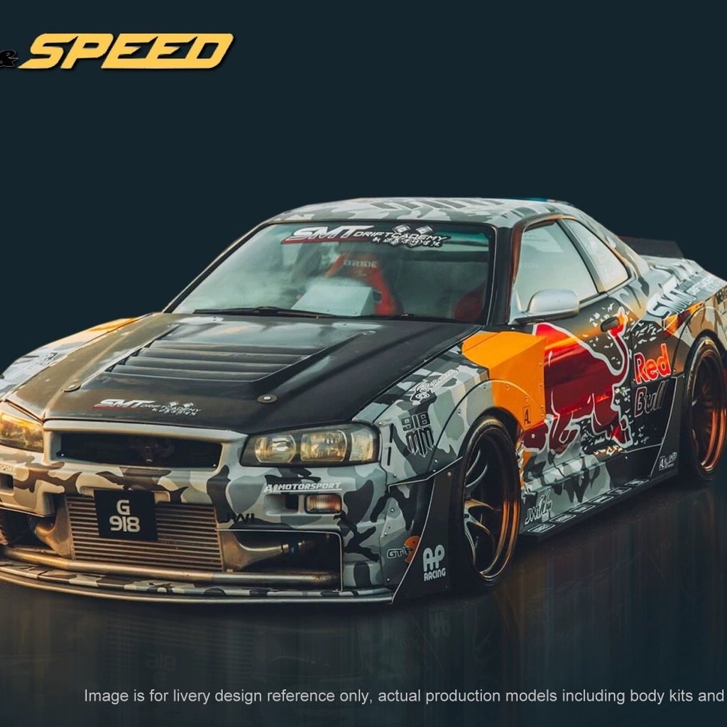 [Forever Warm Sun] Fast Speed FS 1: 64 Skyline GTR R34 High-Tail FNF ...